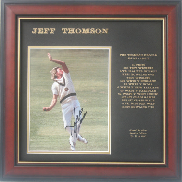 Jeff Thomson - Signed & framed print – Blazed In Glory