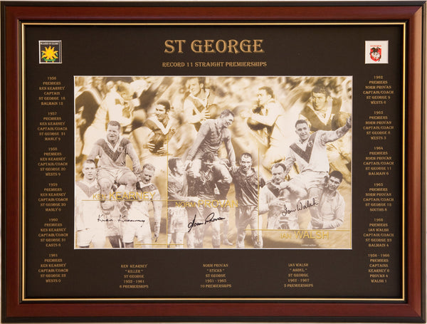 St George - 11 Years - Signed & framed print – Blazed In Glory